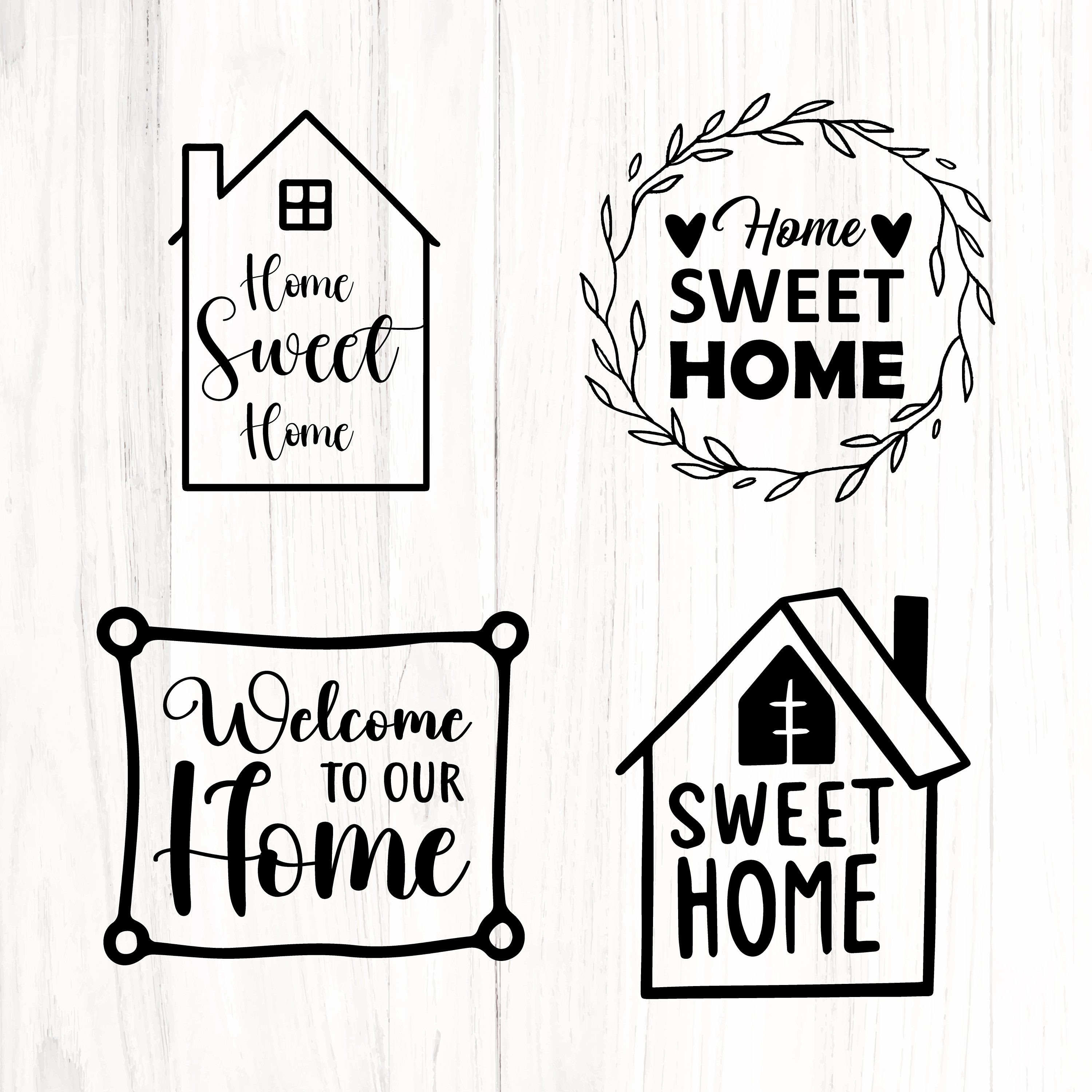 Home Svg, Home Sign Svg, Welcome Home Svg, New Home Svg, Sweet Home Svg ...