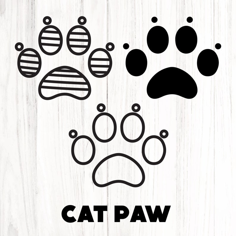 Paw Svg, Animal Print Svg, Paw Print Cut File, Paw Print Clipart, Paw ...