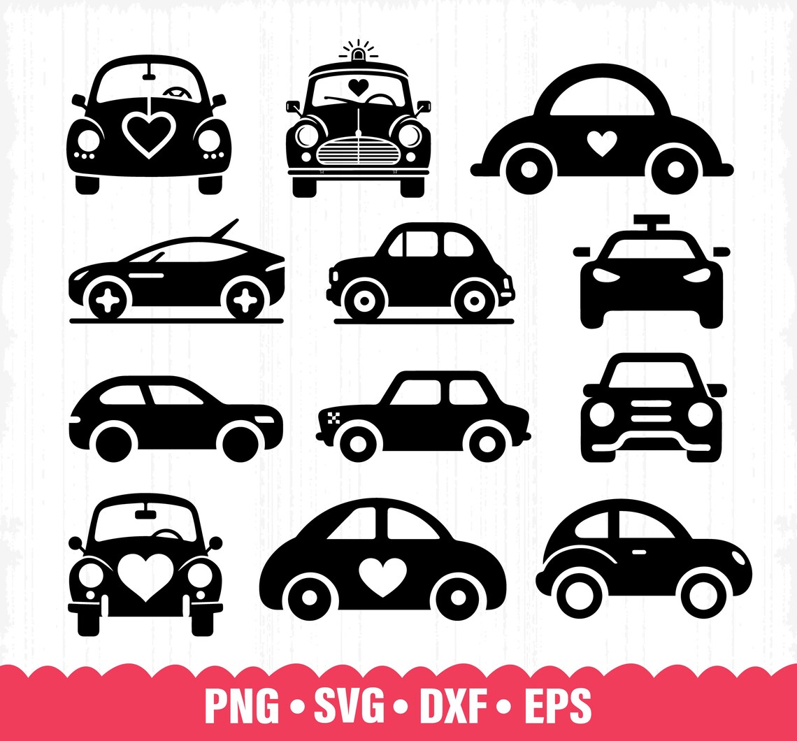 Car Svg Bundle, Car Svg File, Car Cut File, Car Silhouette, Car Vector ...