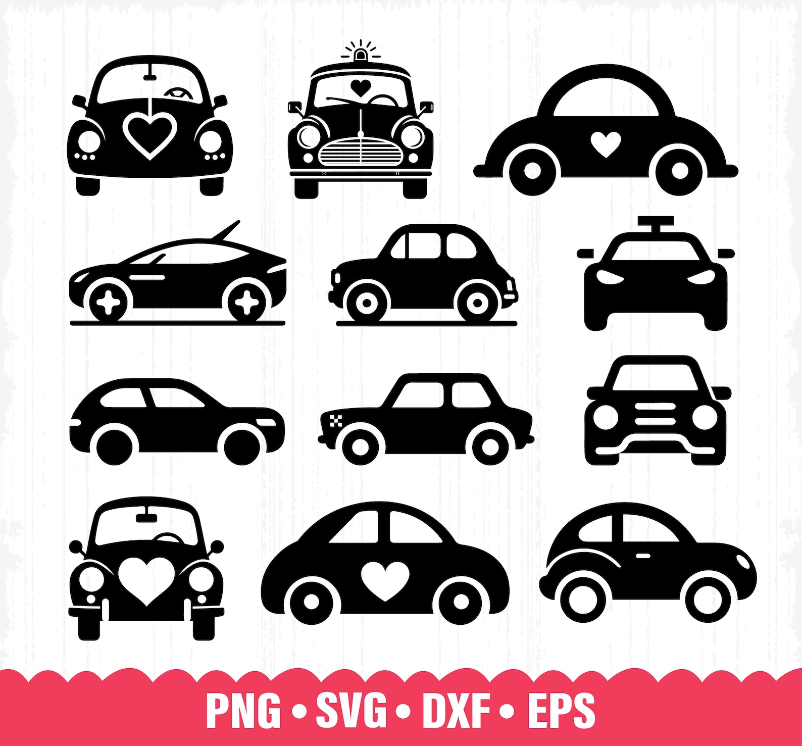 Car Svg Bundle, Car Svg File, Car Cut File, Car Silhouette, Car Vector ...