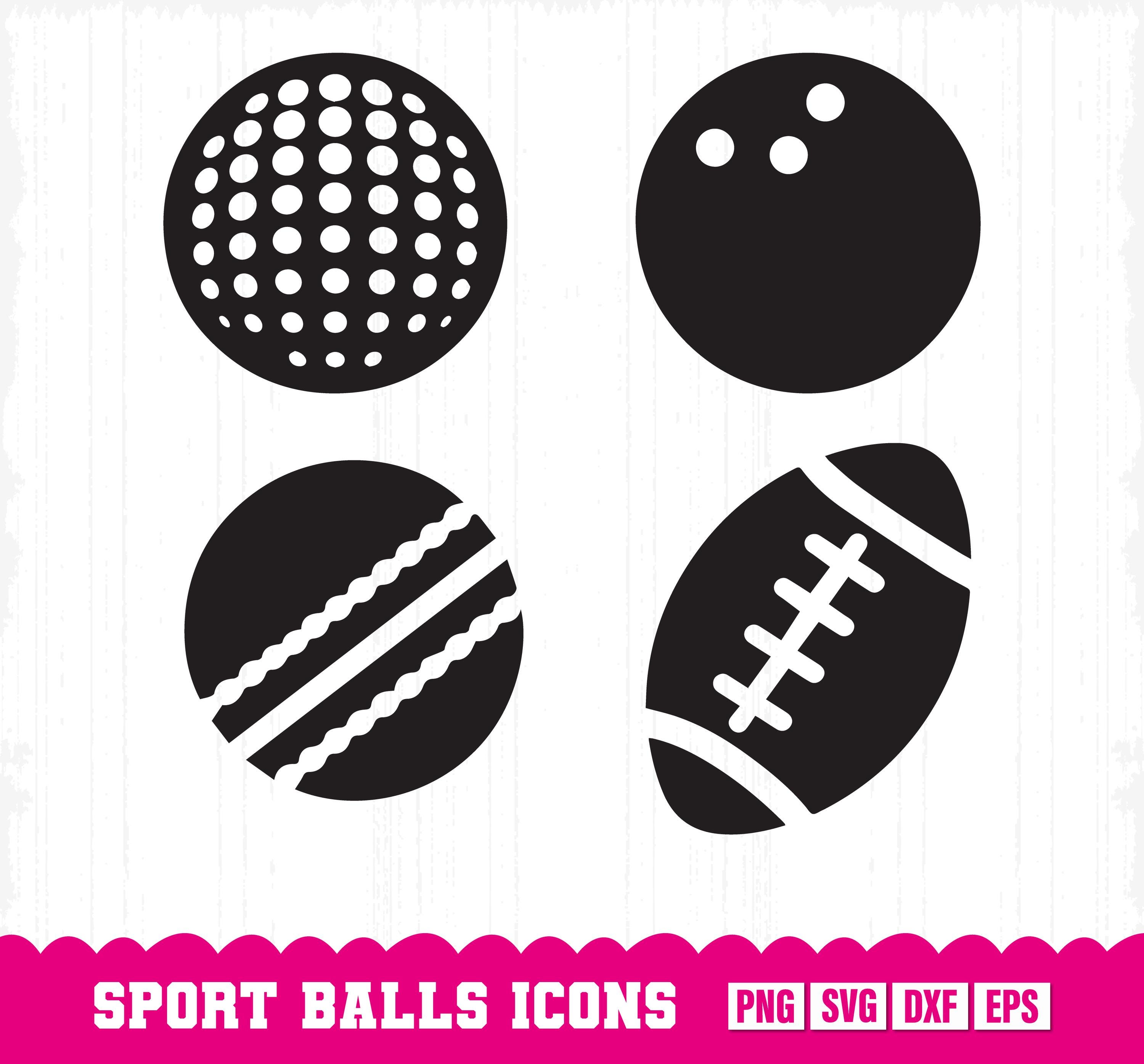 Sports Balls Svg, Balls Svg Cut File, Sports Ball Clipart, Soccer Ball ...
