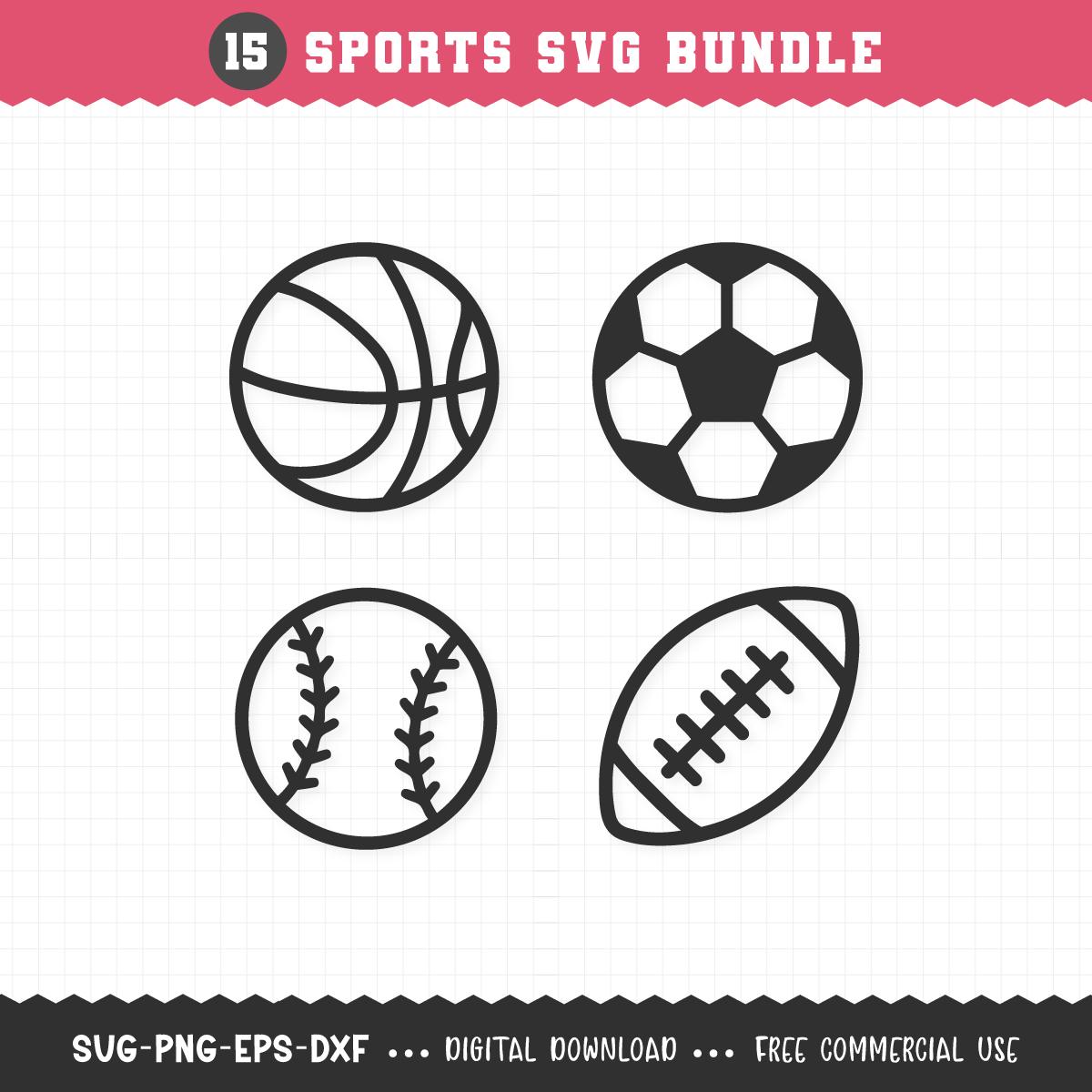 Sports Ball SVG PNG / Sports Balls SVG / Sports Ball Bundle / Soccer ...