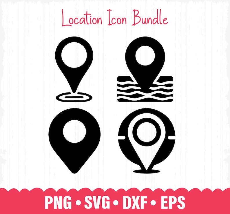 Location Sign SVG, Map Pin Vector (digital Download) - Etsy