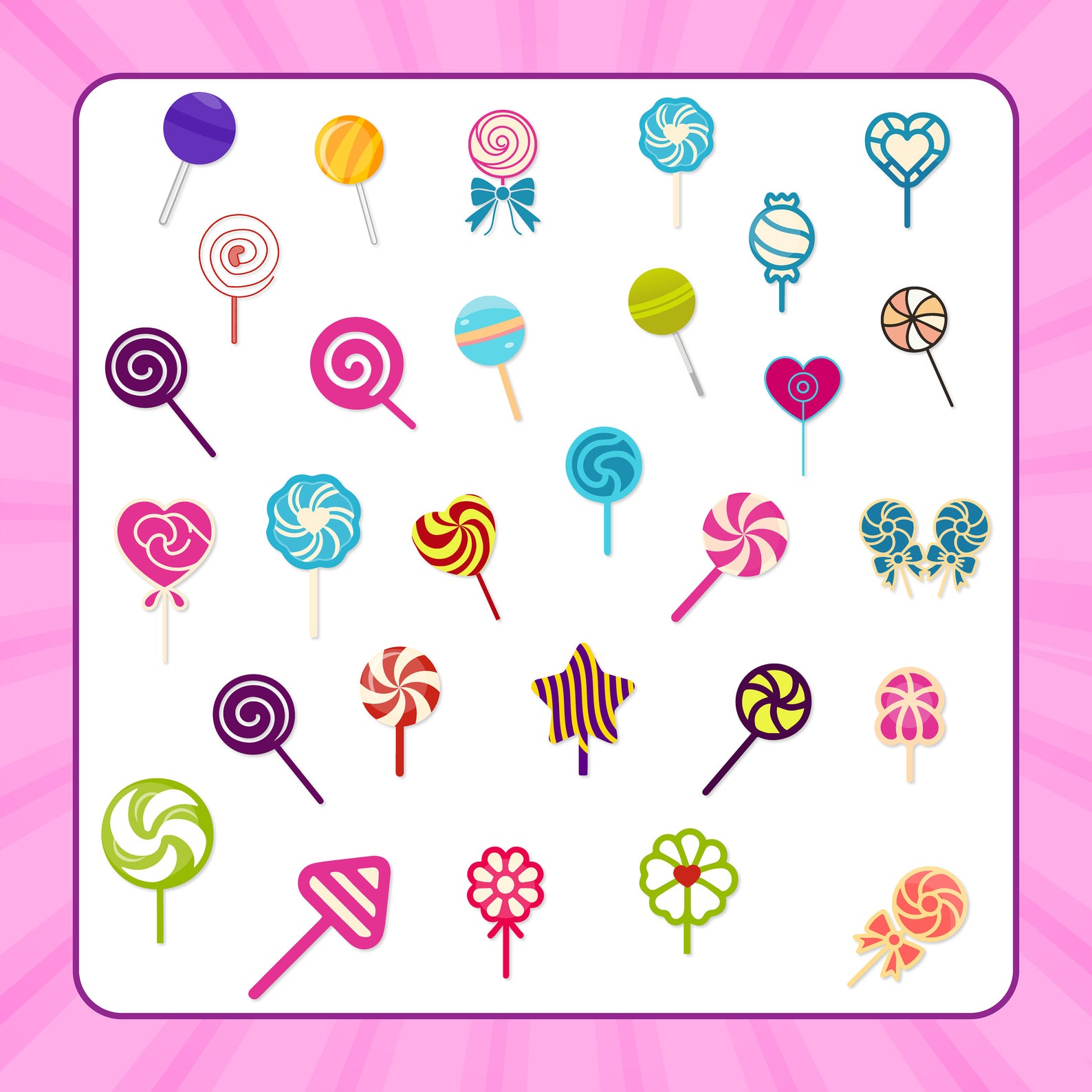 160 Candy SVG Clipart Bundle, Sweets Graphics (digital Download) - Etsy