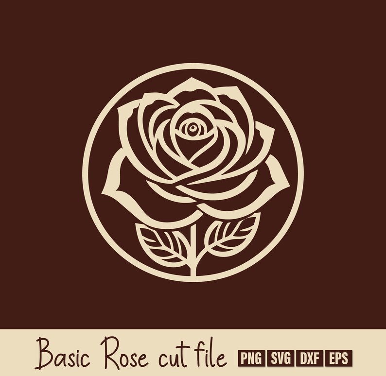 Rose Outline SVG Bundle, Floral Laser Cut File (digital Download) - Etsy