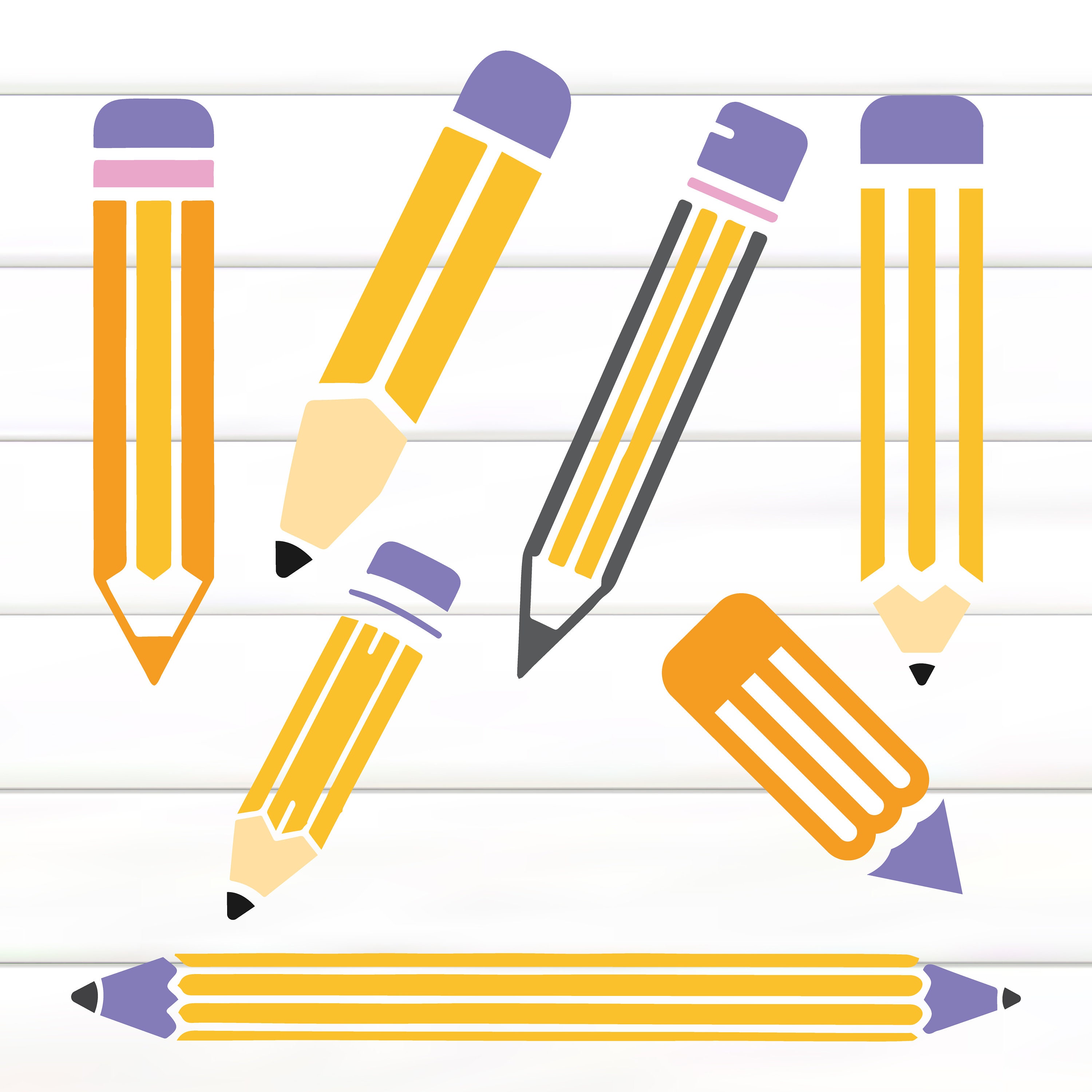 Pencil Svg Bundle, Pencil Png Bundle, Pencil Cut File, Pencil Clipart ...