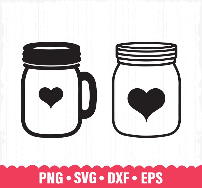 Mason Jar Svg, Jar Svg, Glass Jar Svg, Jar Clipart, Mason Jar Clipart ...
