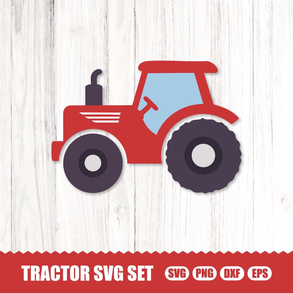 Tractor Svg, Tractor Png, Farm Tractor Svg, Tractor Cut File, Tractor ...