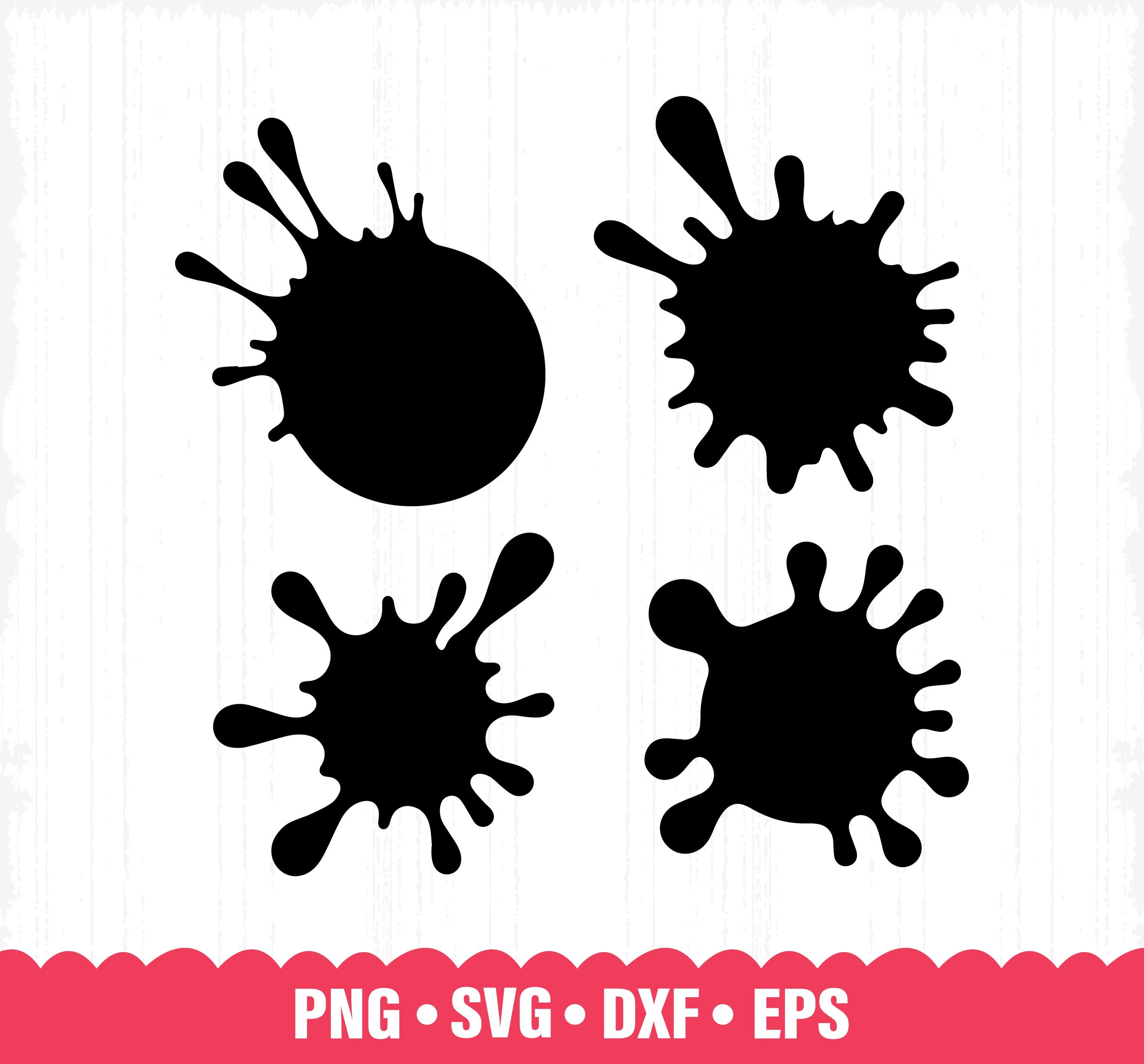 Paint Splatter SVG Bundle, Ink Splash Clipart (digital Download) - Etsy