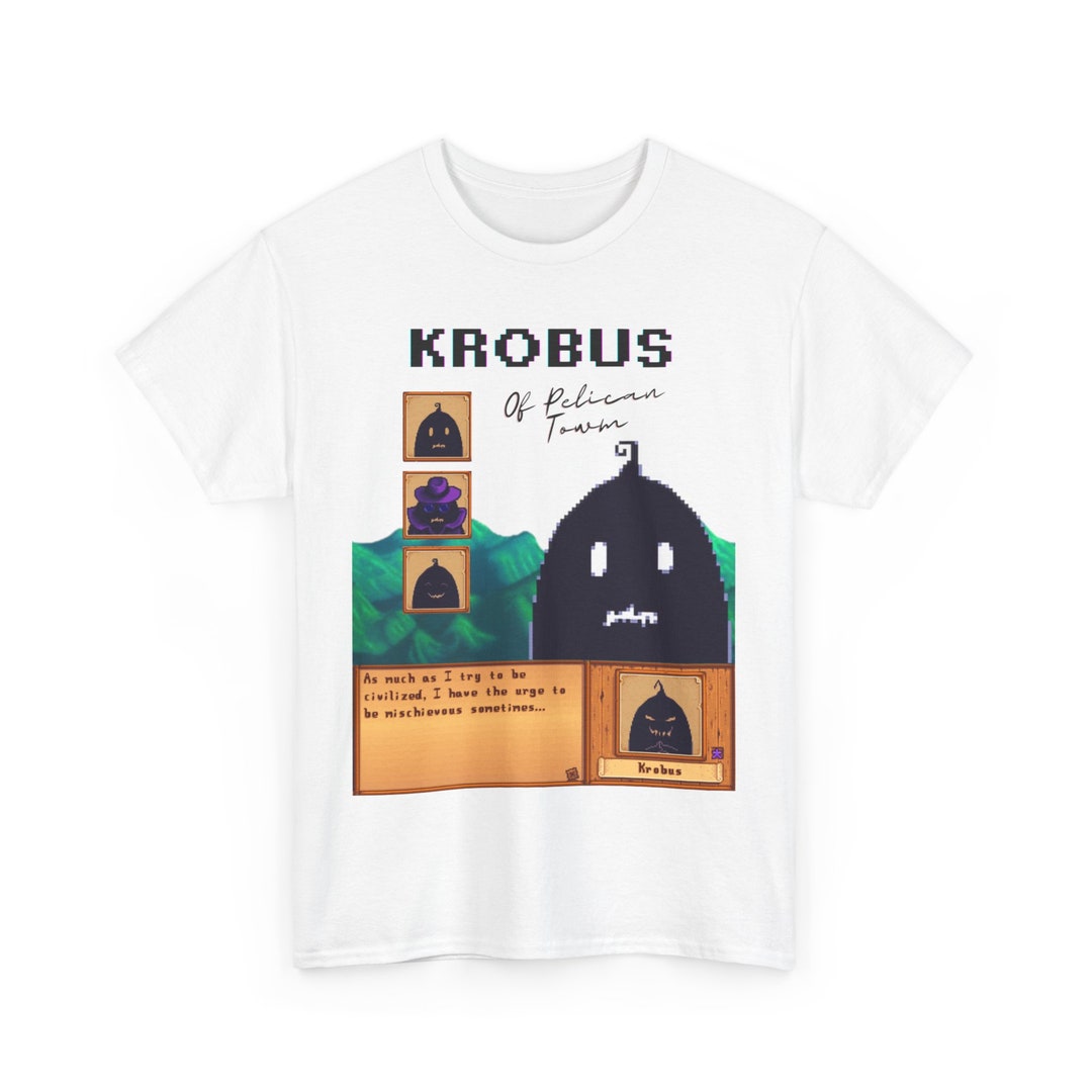 Unisex Heavy Cotton Tee Krobus Stardew Valley Cosy Games Farming Sim - Etsy