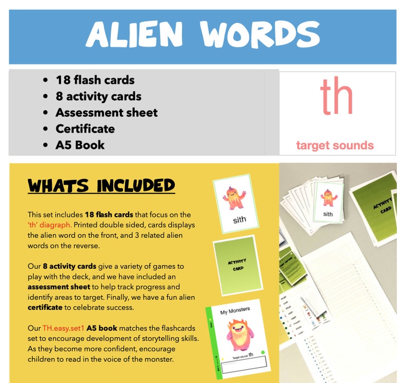 Phonics Flashcard Set for Reading Homework Made Easy for Teachers and ...