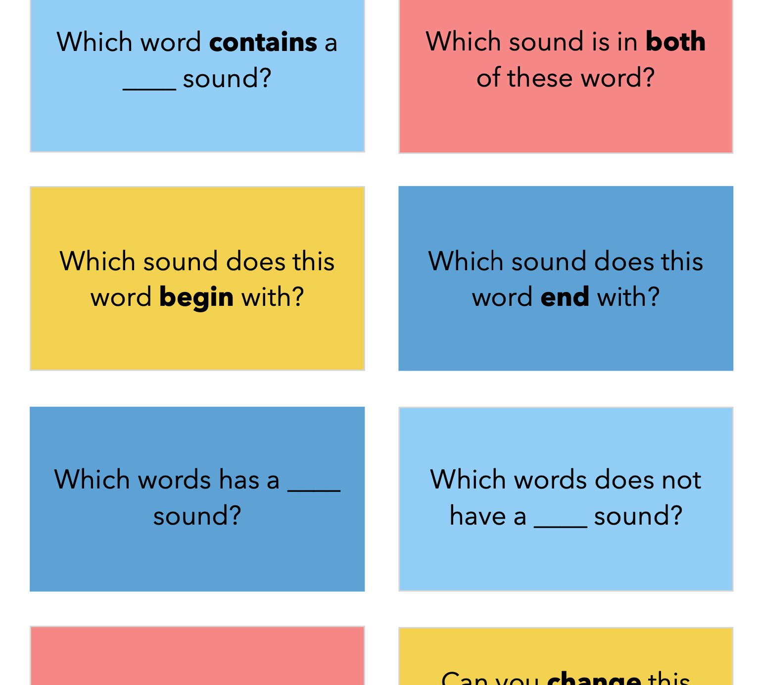 Phonics Screening Flashcard Set for Reading Homework Made Easy for ...