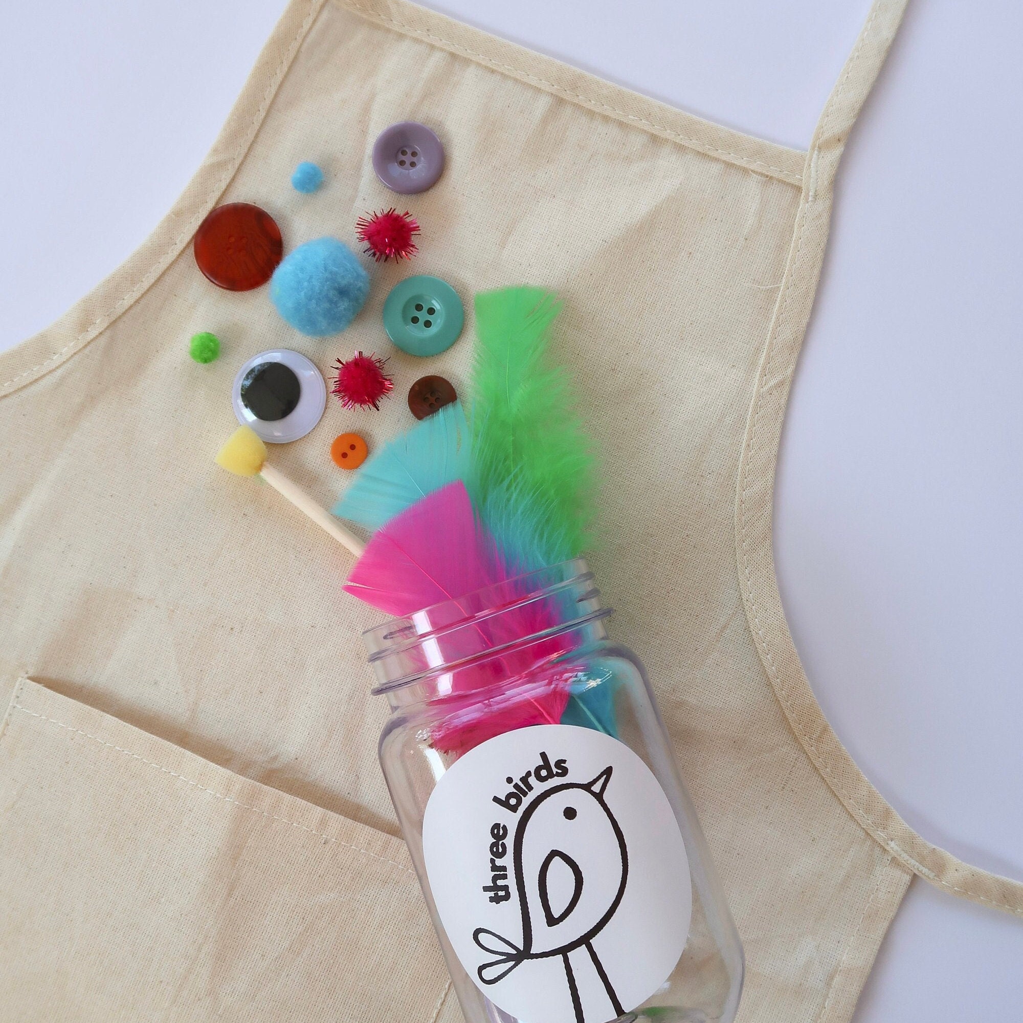 Kids Apron Decorating Kit | DIY Child Apron Craft Kit | Kids Apron ...