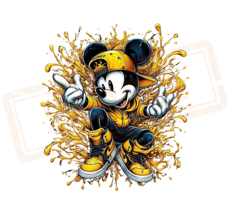 3 Mouse Splash Digital Design PNG File for Sublimation, Instant Digital ...