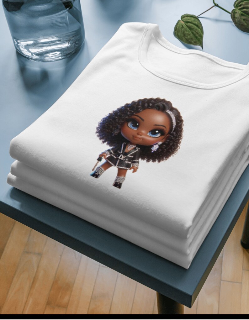 8 Chibi Digital Design African American, Chibi-style Fashion Clipart ...