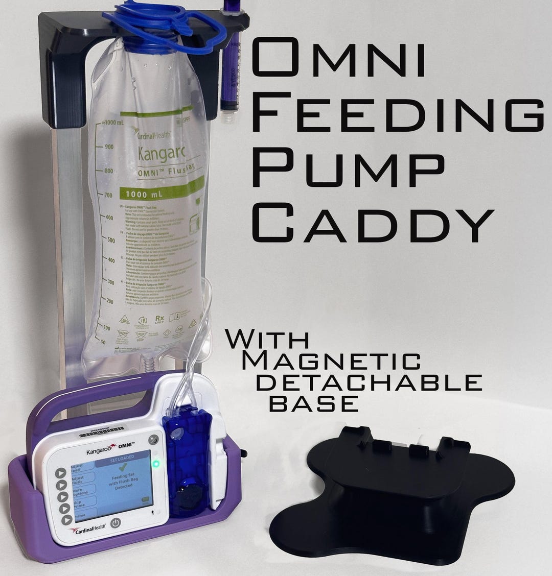 Kangaroo OMNI Pump Caddy: Freestanding Enteral Feeding Bag Holder - Etsy