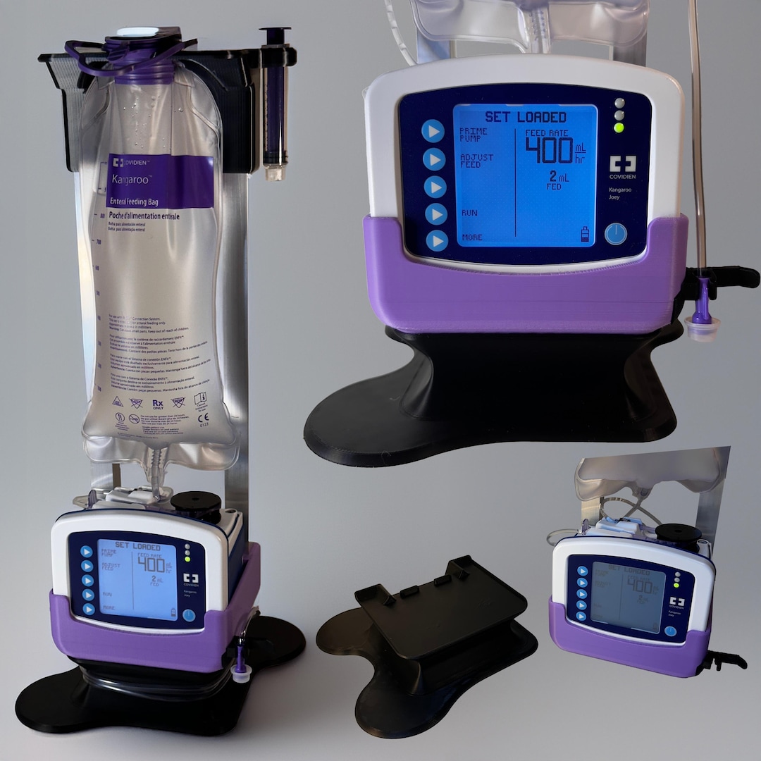 Kangaroo Joey Pump Caddy: Magnetic Base, Portable Enteral Feeding - Etsy