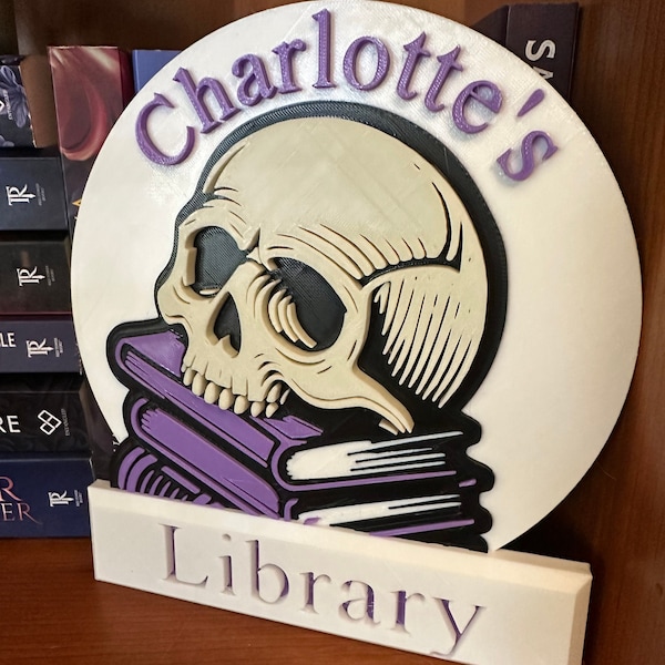 Custom Library Sign - Etsy