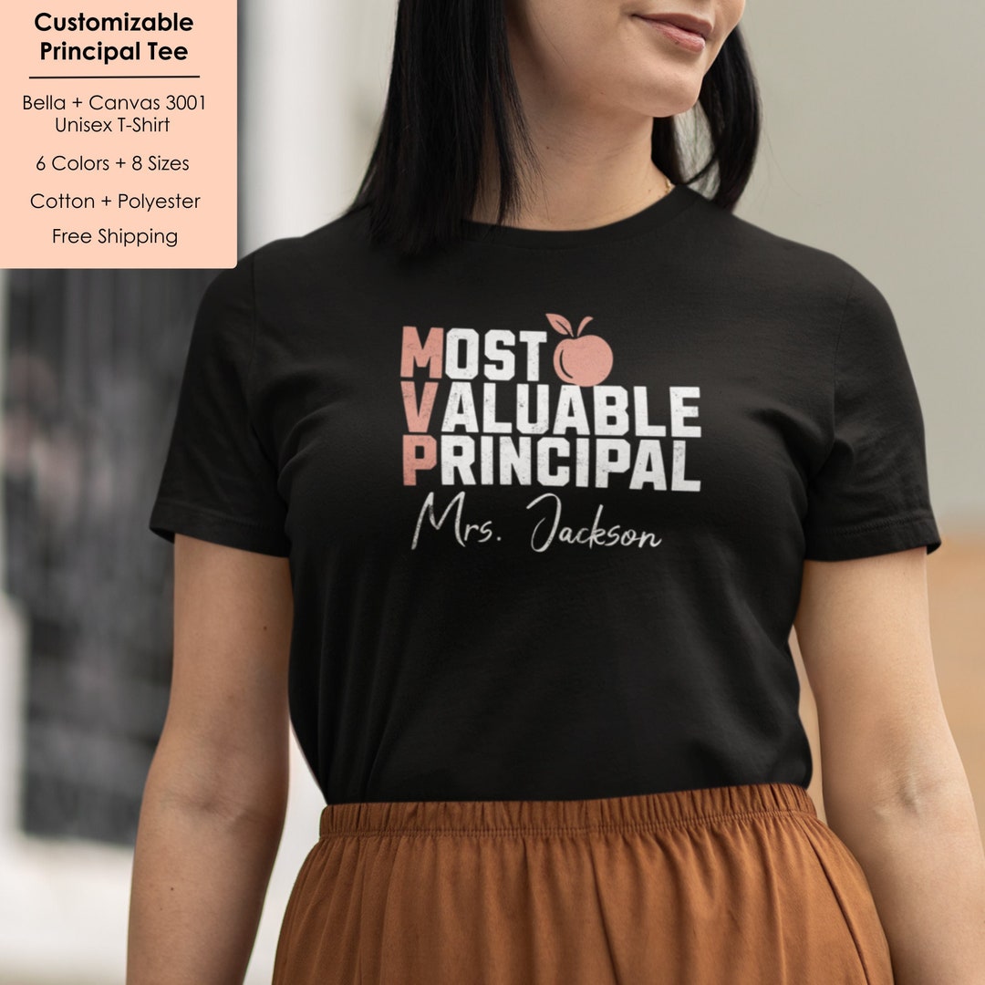 Personalized Principal Shirt, Principal Gift, Custom Name T-shirt ...