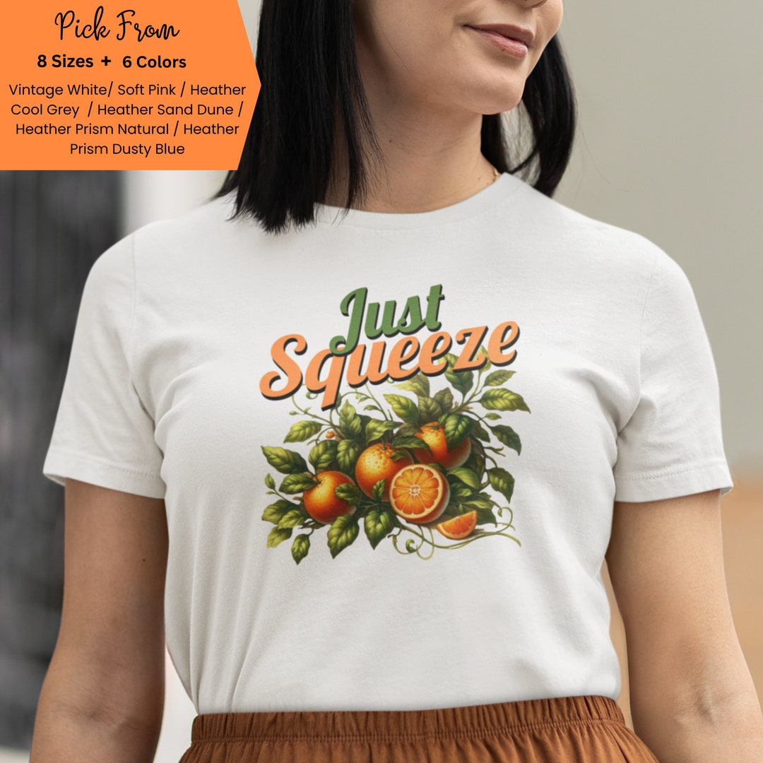 Orange Shirt, Oranges T-shirt, Summer Clothing, Botanical Gift ...