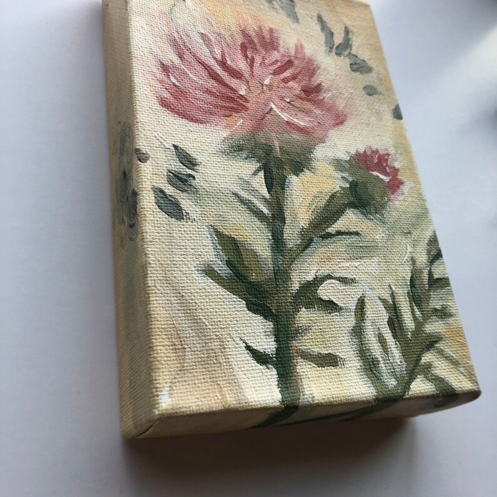 Wildflower Painting, Thistle Painting, Original Acrylic Painting - Etsy