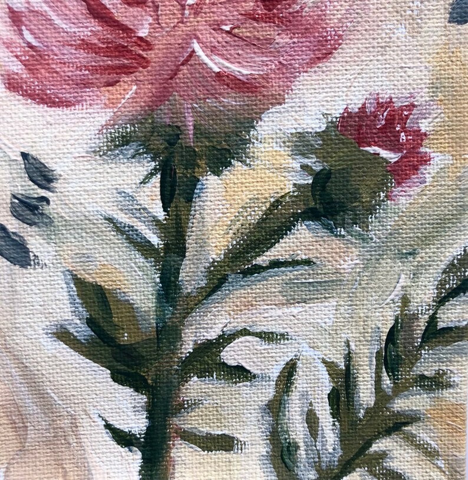 Wildflower Painting, Thistle Painting, Original Acrylic Painting - Etsy