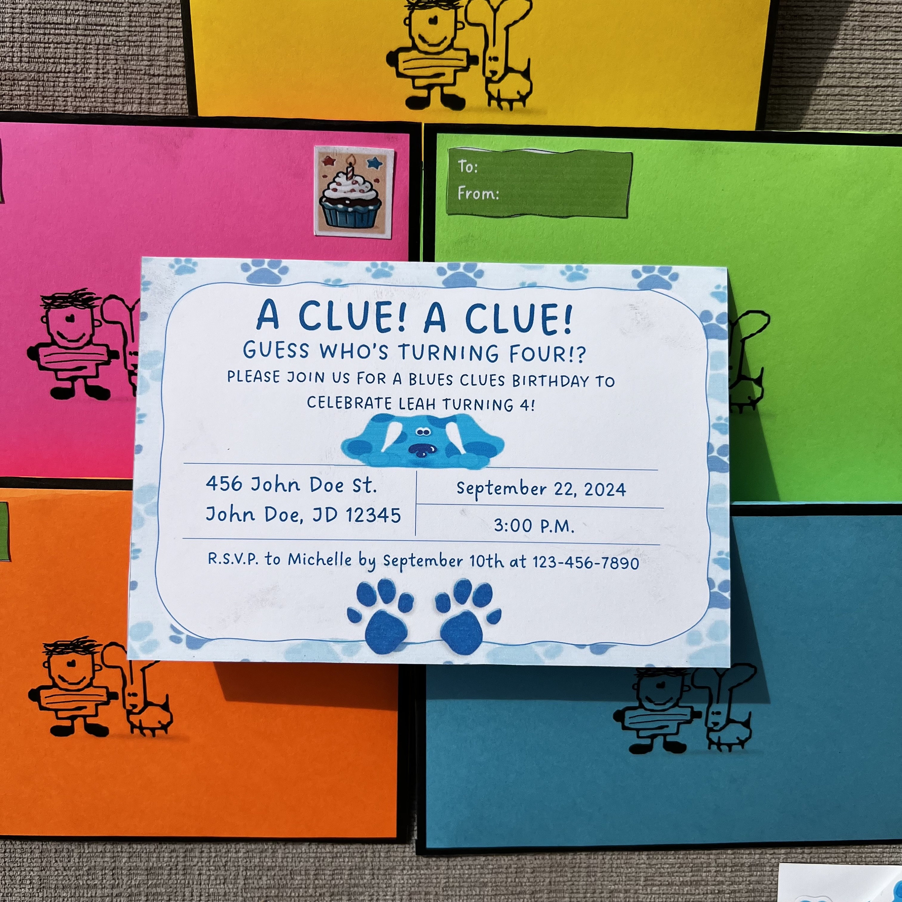 Blues Clues Birthday Invitation Blues Handy Dandy Mail Time Birthday ...