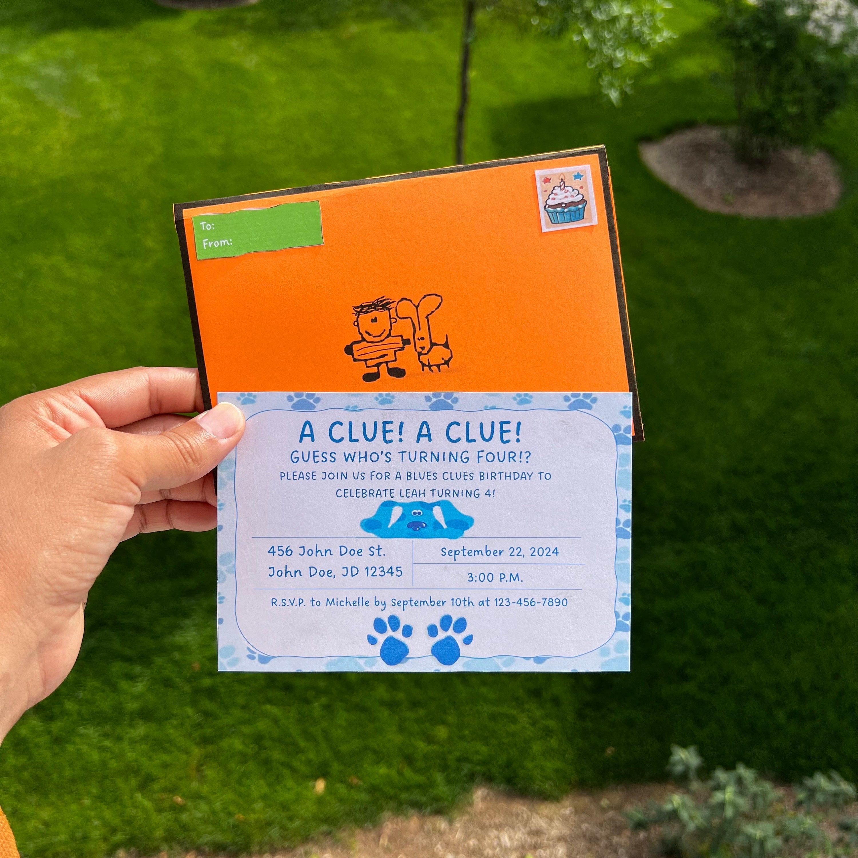 Blues Clues Birthday Invitation Blues Handy Dandy Mail Time Birthday ...