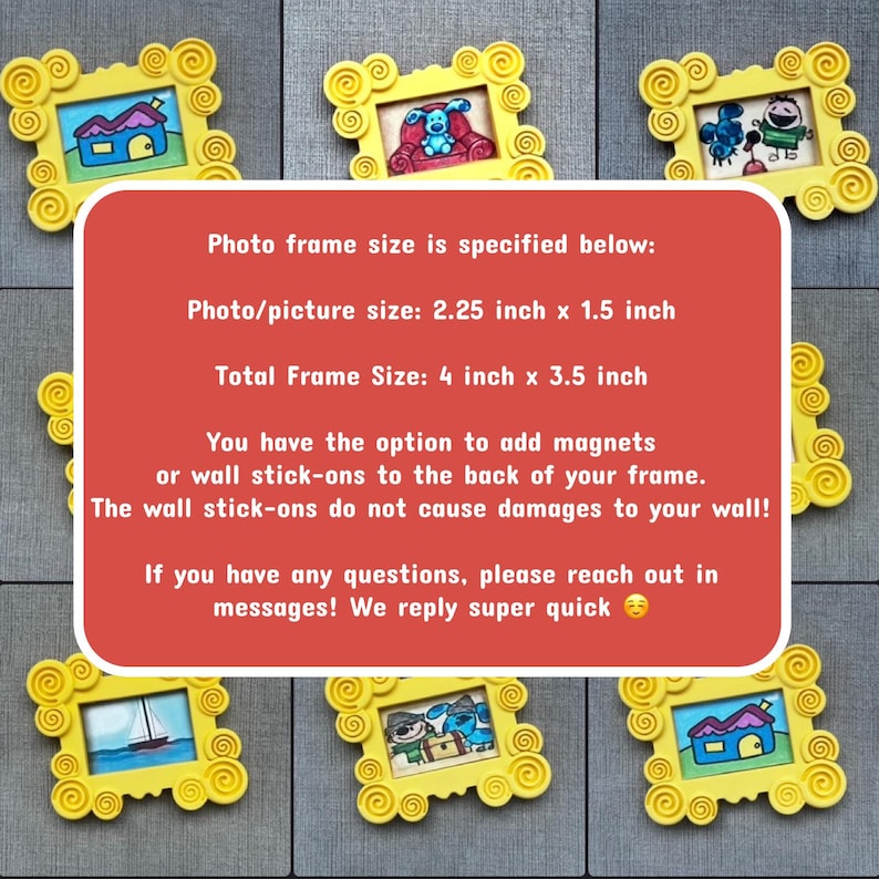 Blues Clues Yellow Picture Frame Mini - Season 4 Episode 18 - Blues ...