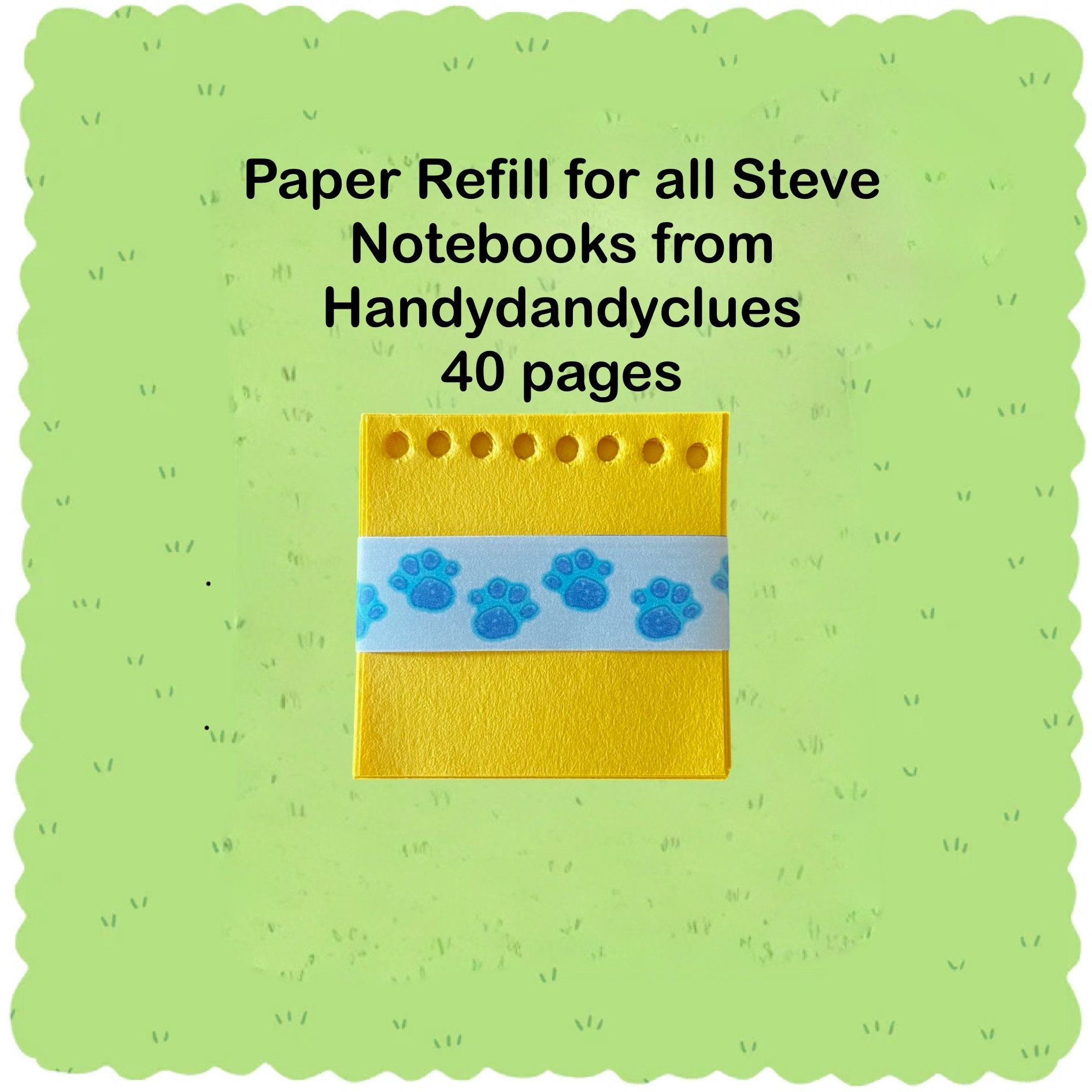 Steve Handy Dandy Notebook Pages Refill 40 Pages - Etsy
