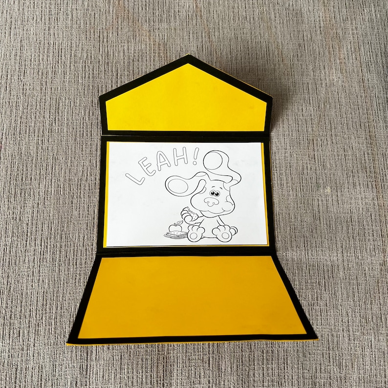 Clues Steve Mail Time Envelope With Coloring Page - Handy Dandy Blues ...