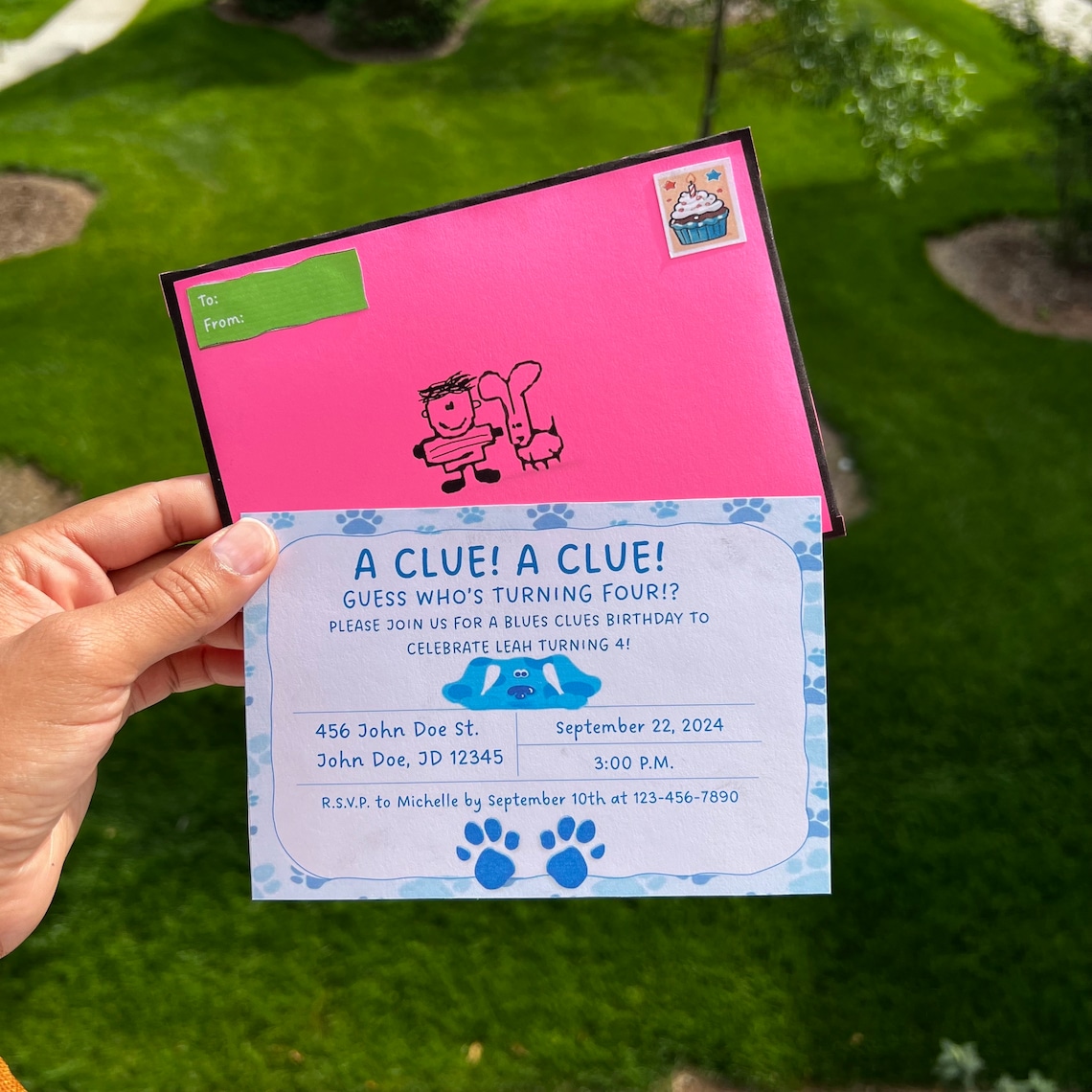 Blues Clues Birthday Invitation Blues Handy Dandy Mail Time Birthday ...