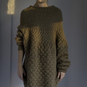 Custom Order Unique Hand Knitted Sweater, Authentic Design Knitwear ...