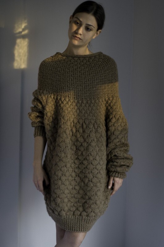 Custom Order Unique Hand Knitted Sweater, Authentic Design Knitwear ...