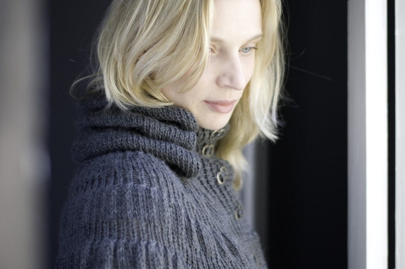 Custom Order Unique Hand Knitted Long Cardigan, Authentic Design ...