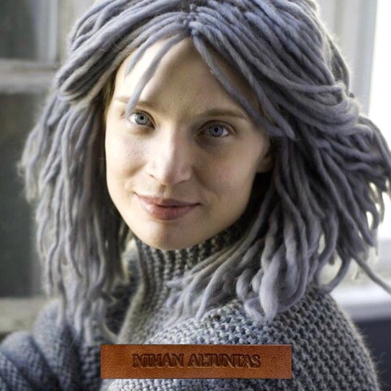 Unique Head Piece, Pure Chunky Wool Custom Order Beanie Like Wig - Etsy