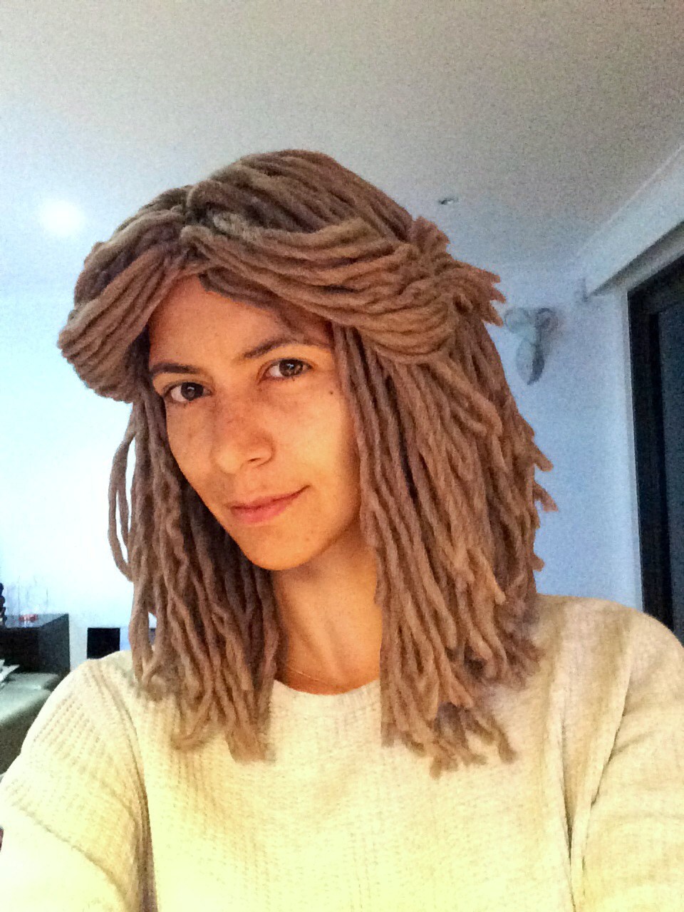 Unique Head Piece, Pure Chunky Wool Custom Order Beanie Like Wig - Etsy