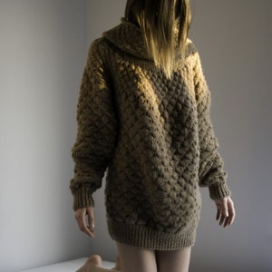 Custom Order Unique Hand Knitted Sweater, Authentic Design Knitwear ...