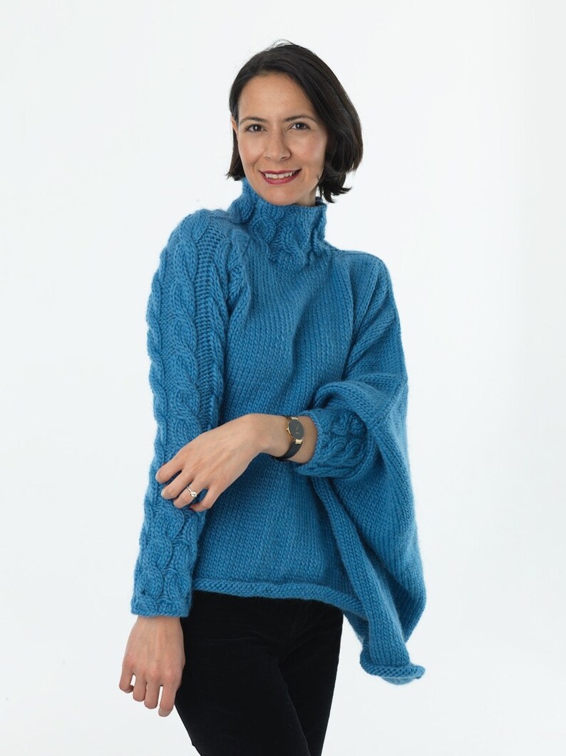 Custom Order Unique Hand Knitted Sweater, Authentic Design Knitwear ...