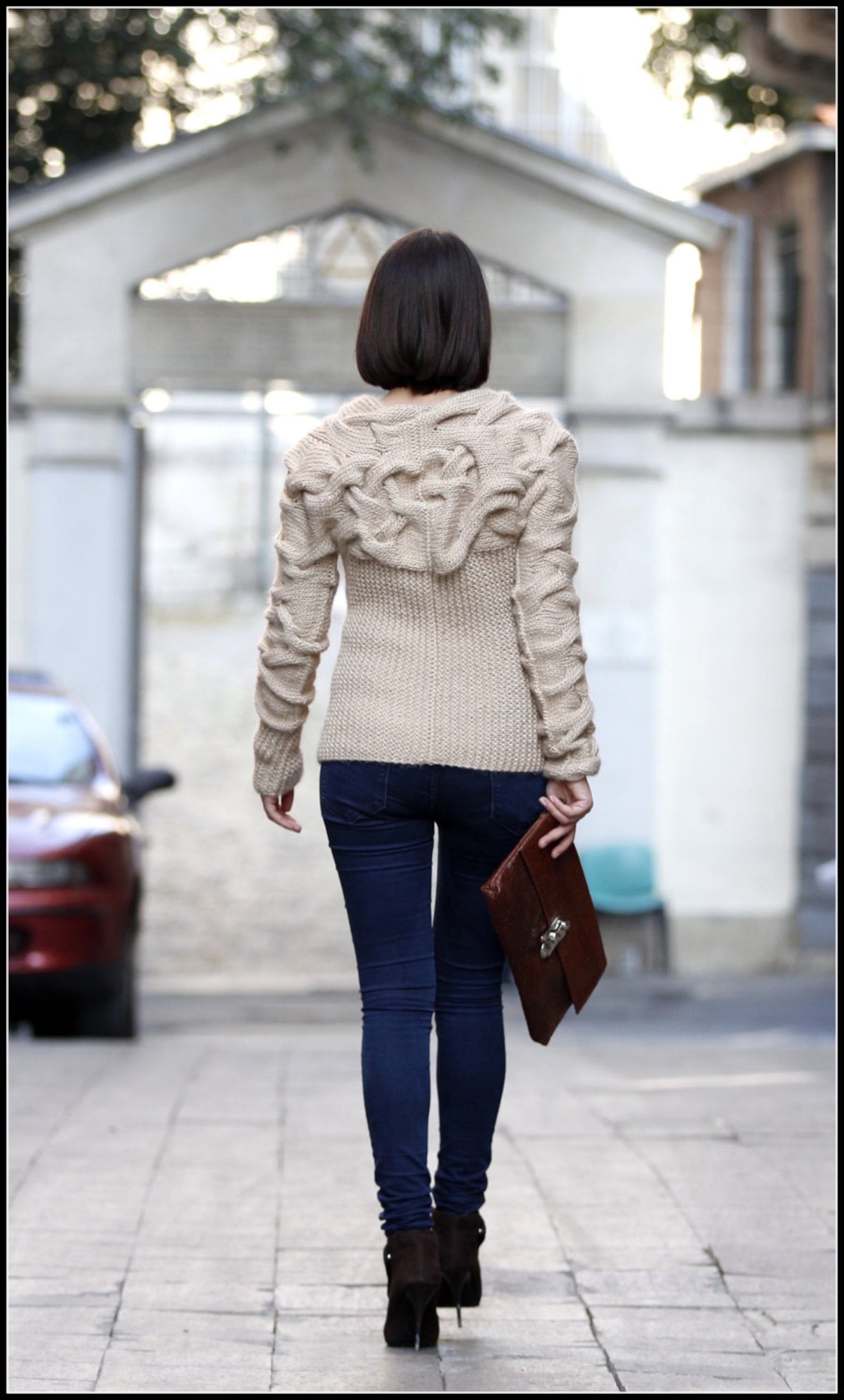 Custom Order Unique Hand Knitted Sweater, Authentic Design Knitwear ...