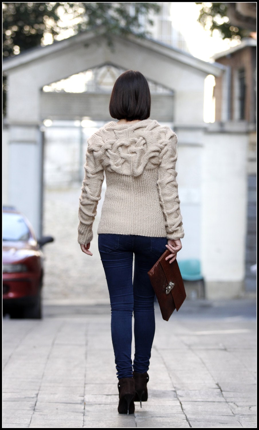 Custom Order Unique Hand Knitted Sweater, Authentic Design Knitwear ...