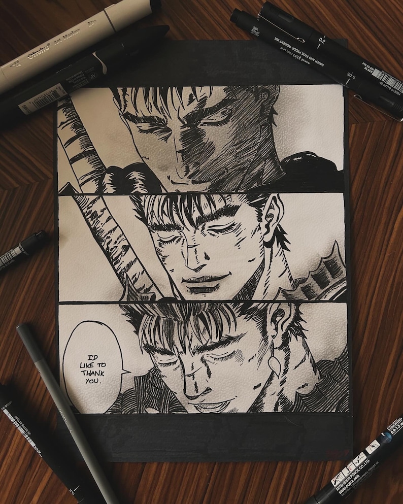 I'd Like to Thx You Guts Print Berserk A4 - Etsy