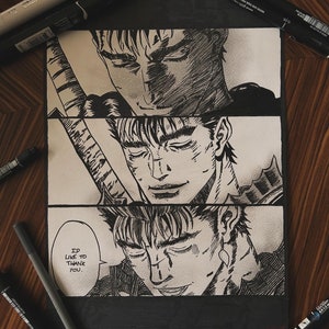 I'd Like to Thx You - Guts - Print Berserk A4 - Etsy