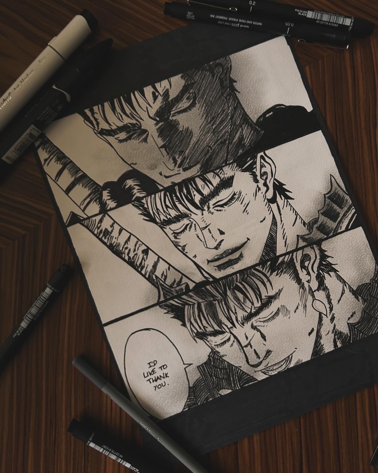 I'd Like to Thx You Guts Print Berserk A4 - Etsy