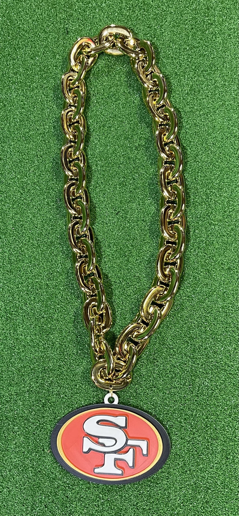 Oversized Team Logo Fan Chain With Thick Chain and Large Team Emblem ...