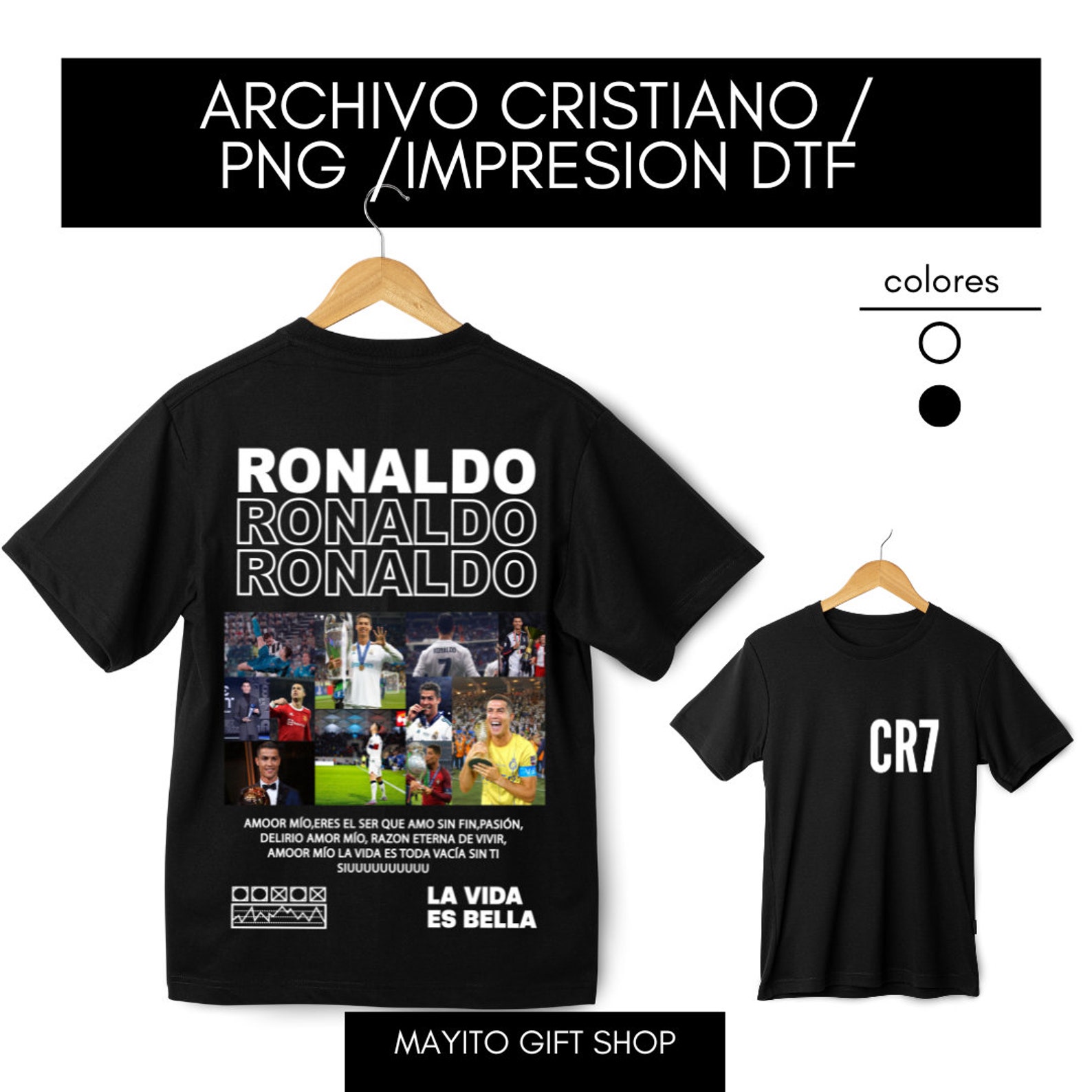 Cristiano Ronaldo / PNG T-shirt / Dtf Print / Sublimation Design ...