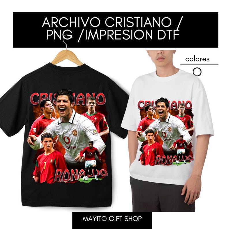 Cristiano Ronaldo / PNG T-shirt / Dtf Print / Sublimation Design ...