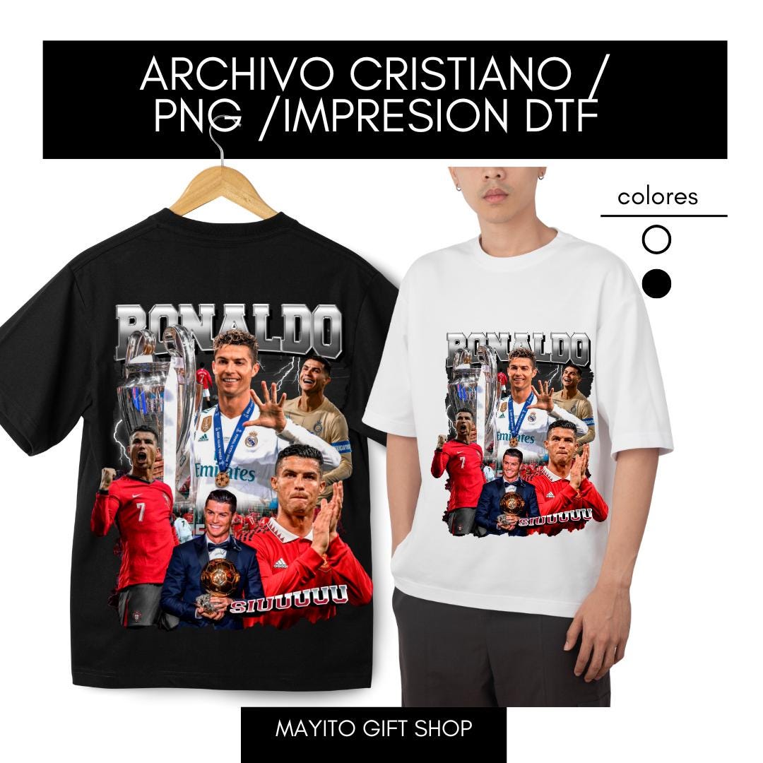 Cristiano Ronaldo / PNG T-shirt / Dtf Print / Sublimation Design ...