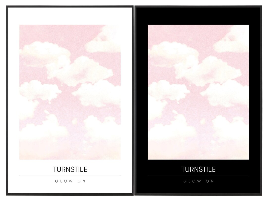 Turnstile Poster, Glow on Poster, Turnstile Print, Hardcore Punk Music ...