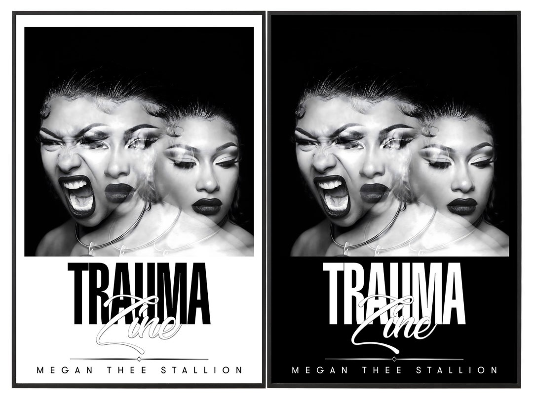 Megan Thee Stallion Poster, Traumazine, Megan Thee Stallion Print, Hip ...